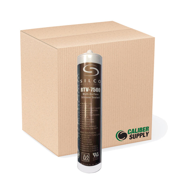 Sil-Flex RTV 7500 Industrial Silicone Sealant - CLEAR (Case, 24-carts ...